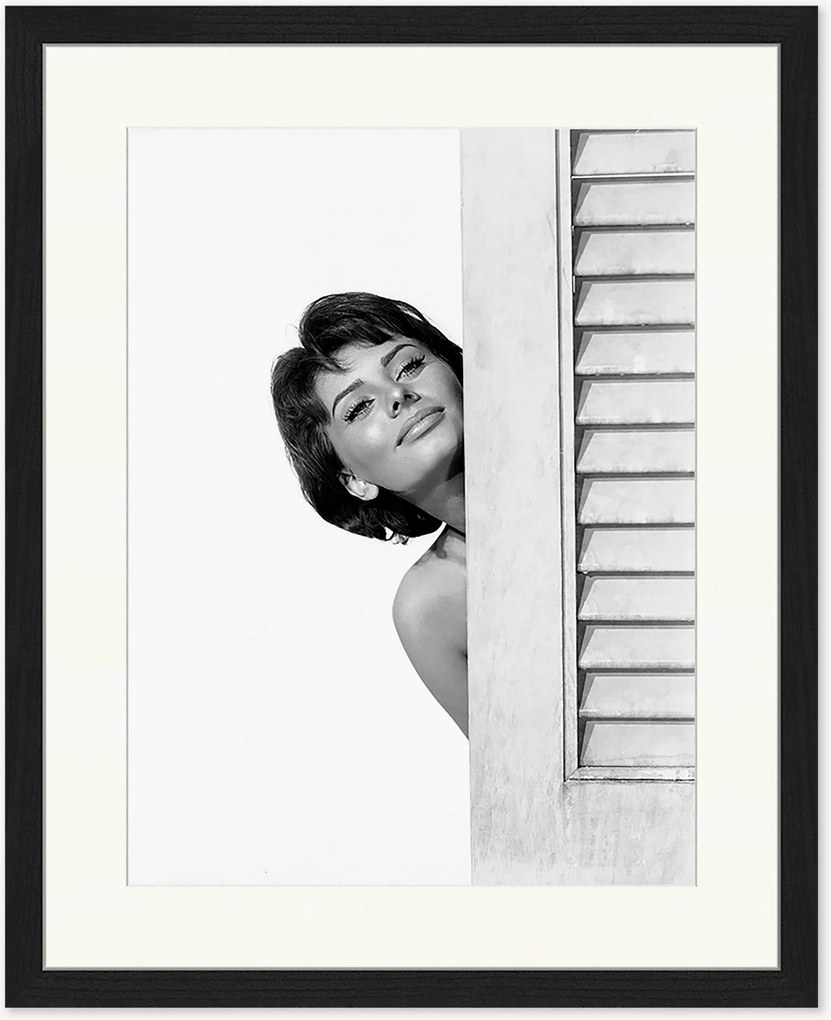 Ručně vyrobený zarámovaný obrázek Sophia Loren