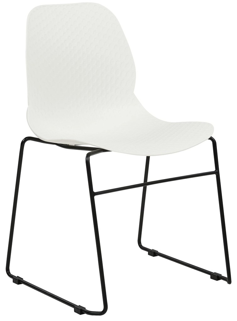 Sada 4 jídelních židlí bílé PANORA Beliani