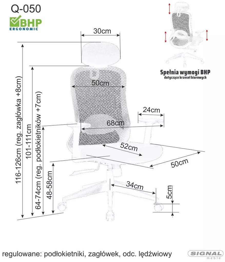 Kancelářská židle Karo černá