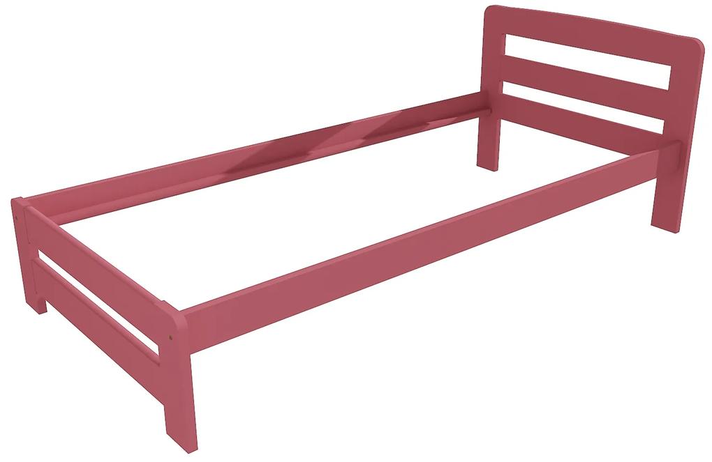 Vomaks Jednolůžková postel VMK008B Rozměr: 80 x 200 cm, Barva: surové dřevo