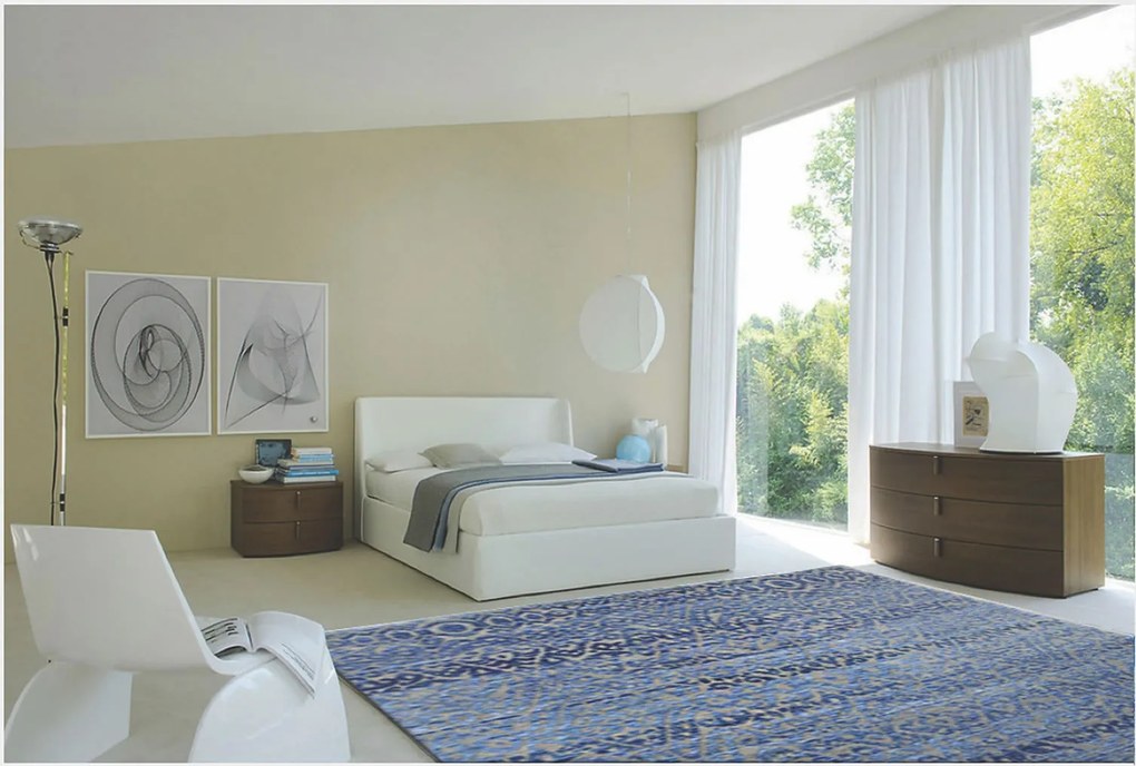 Diamond Carpets India, Ručně vázaný kusový koberec Diamond DC-EKT 6 Silver/light blue, 365x550, modrá, chodba / předsíň