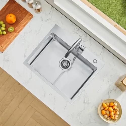 55 cm umyvadlová tyč z nerezové oceli pro montáž na horní dřez