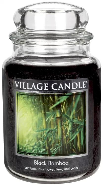 Village Candle Vonná svíčka ve skle, Bambus - Black Bamboo, 26oz Premium