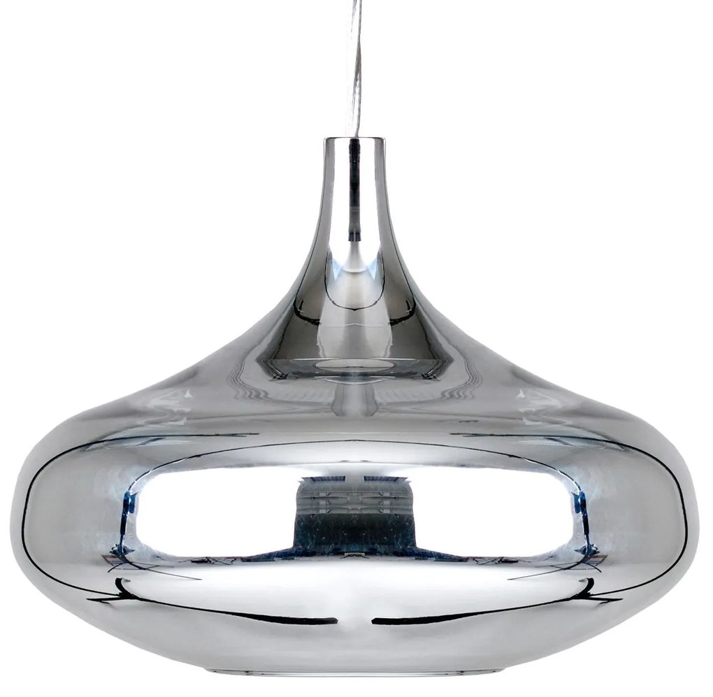 Lodes Nostalgia large chrome, závěs z pochromovaného skla, 11W LED 2700K, prům. 28cm