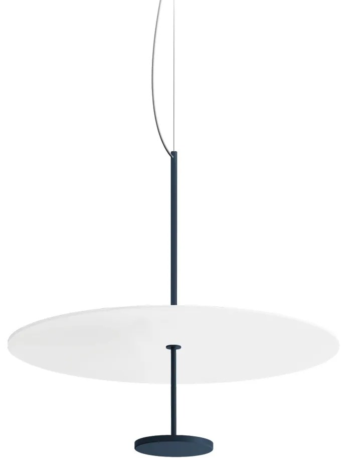 Linea Light Stilo_P, závěsné svítidlo pro nepřímé osvětlení, 21W LED 3000K, bílá/modrá, prům. 54,5cm