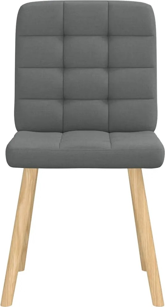 Jídelní židle 4 ks tmavě šedé textil 3315192