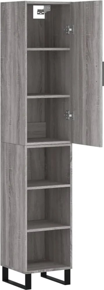 Skříň highboard šedá sonoma 34,5 x 34 x 180 cm kompozitní dřevo 3199007