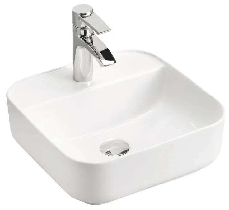 COMAD UM-6288 MAGIC 40 DP - Umyvadlo na desku MAGIC 40x40 cm lesklá bílá UM-6288 MAGIC 40 DP