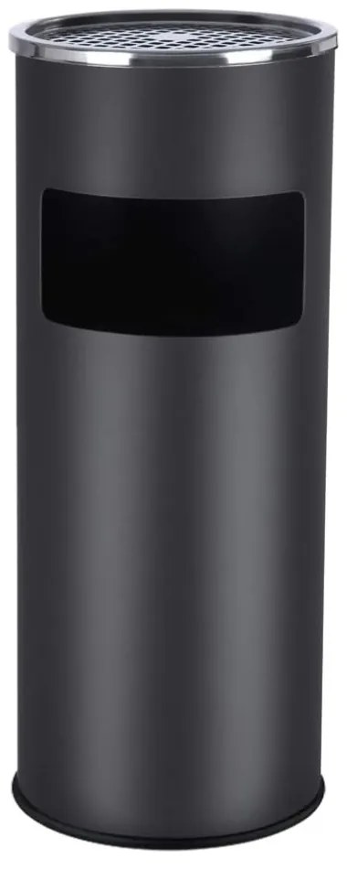 Stojanový popelník s odpadkovým košem SMOKE, 60,5x24,5cm, černá SongmicsHome