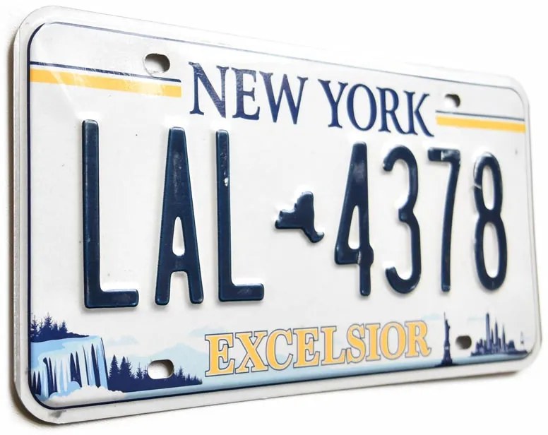 Americká SPZ New York Excelsior LAL 4378