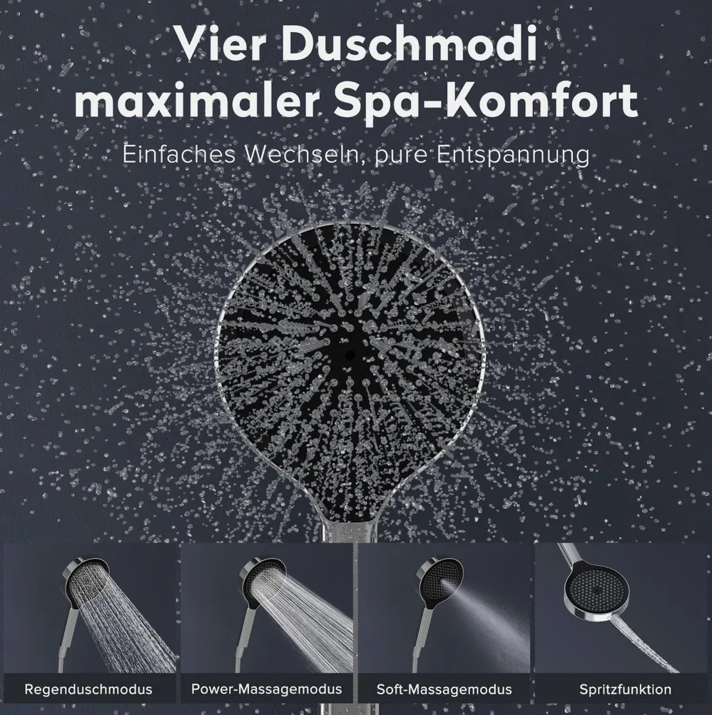 design vanová baterie DOPORRO 3 - chrom