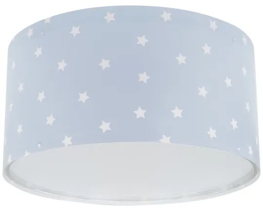 Dalber 82216T - Dětské stropní svítidlo STAR LIGHT 2xE27/60W/230V modrá