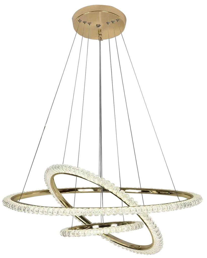 Toolight Moderní designové LED osvětlení G036-CP zlatá