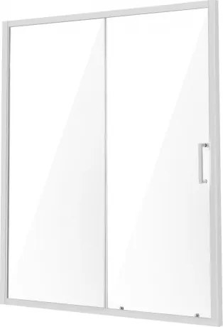 Polorámové sprchové dveře 146,6–149,9 × 177,8 cm SGCC tvrzené sklo 6,4 mm chrom