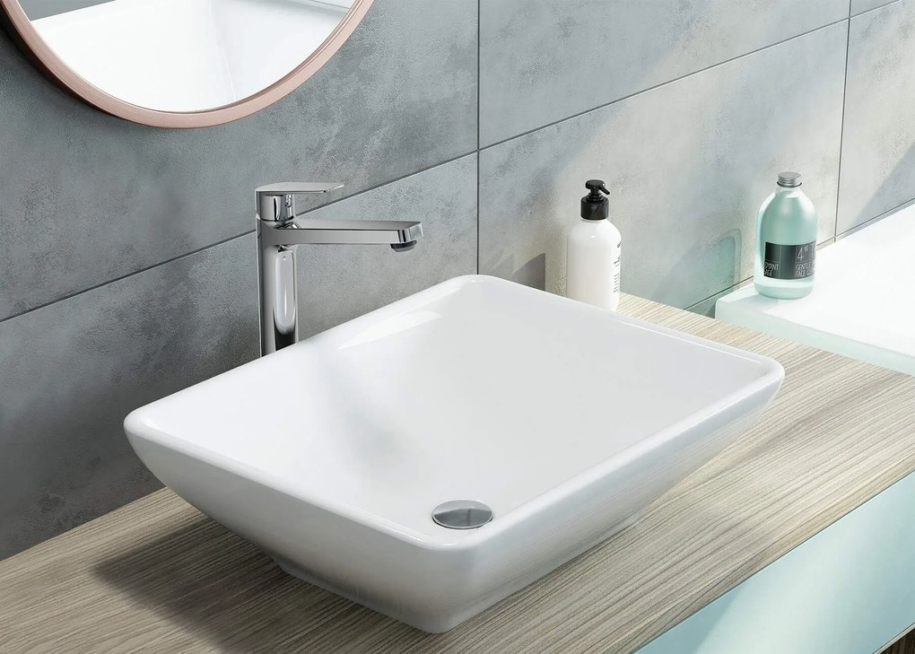 Deante Jasmin, vysoká umyvadlová baterie s ECO-provzdušňovačem 4.5 l/min, chromová, DEA-BGJE020K