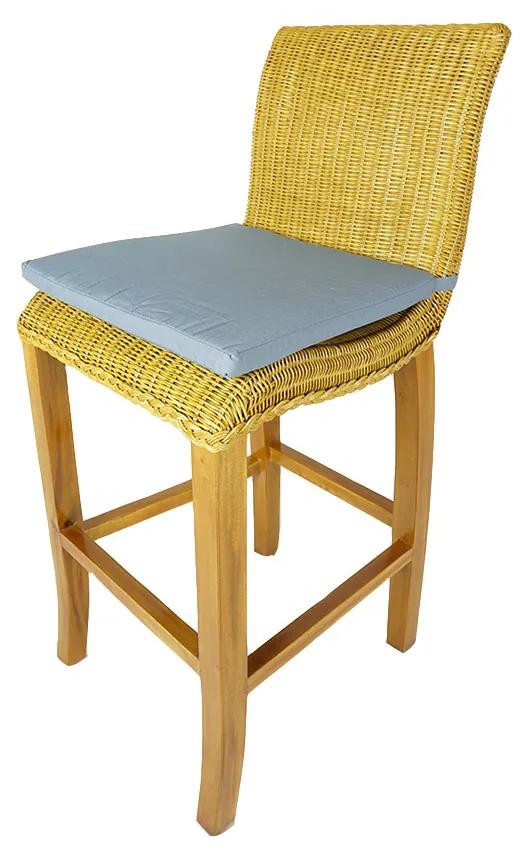 Ratanová barová židle CLAUDIA - POSLEDNÍ KUS