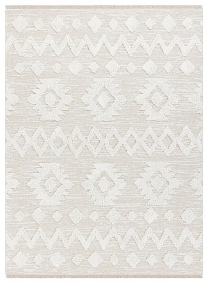 Kusový koberec Form krémový 136x190cm