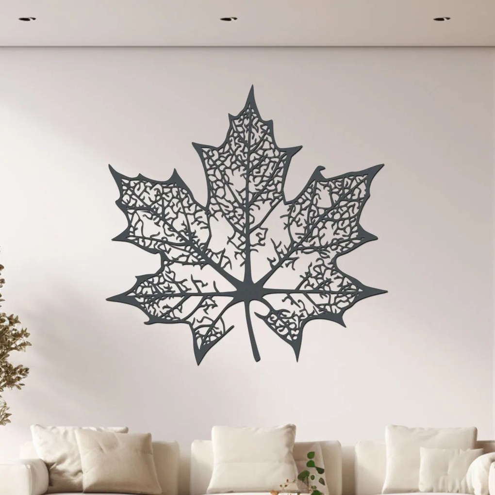 dřevo života Dřevěná dekorace na stěnu Podzimní list Zvolte rozměr (cm): 95x95, Zvolte barvu dekoru: Dub zlatý