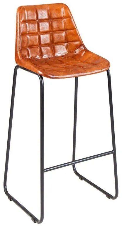 Deflee barová židle TAURUS BROWN, pravá kůže BZ36819100 % pravá kůže  50 cm x 110 cm x 55 cm