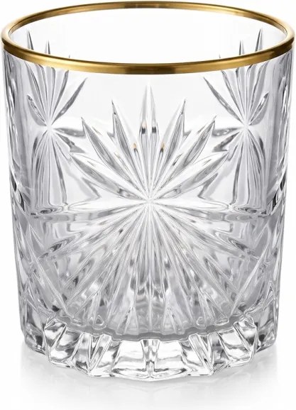 BOHEMIA PRESTIGE FIORE GOLD SKLENICE NA WHISKY 320 ML SADA 6 KS