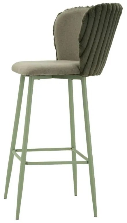Designová barová židle Bechora II zelená