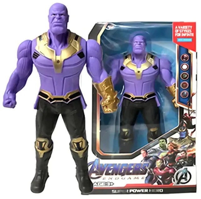 Akční malé figurky hrdinů Marvel (17 cm) Varianta: Thanos s boxem