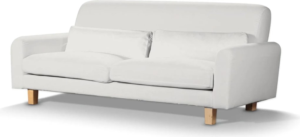 Potah na pohovku IKEA Nikkala krátký barva béžová látka pletený vzor