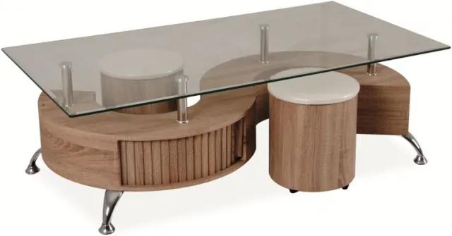Konferenční stolek CUBIC - dub sonoma