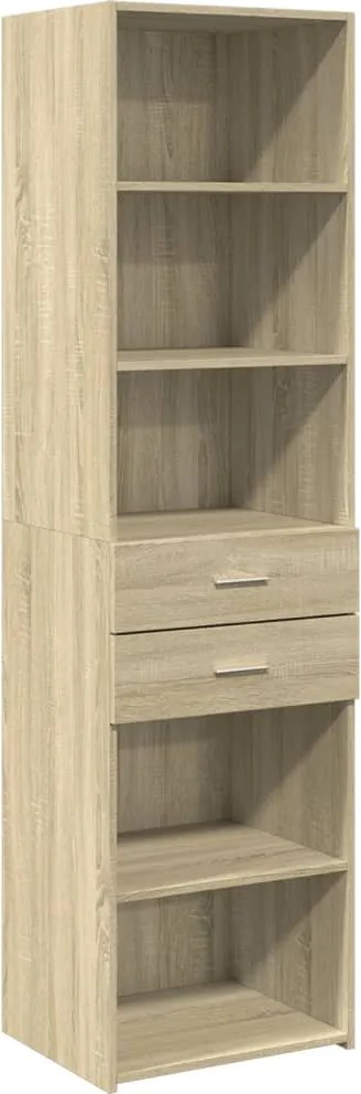 Skříň highboard dub sonoma 50 x 42,5 x 185 cm kompozitní dřevo 3281457