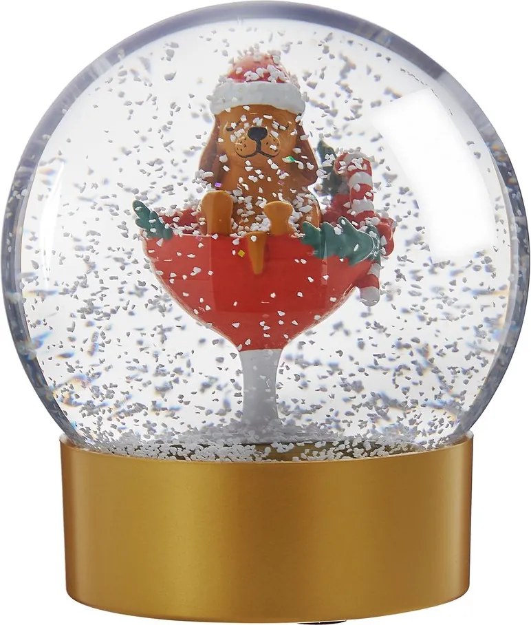 CELEBRATE X-MAS Sněhová koule pes 11 cm