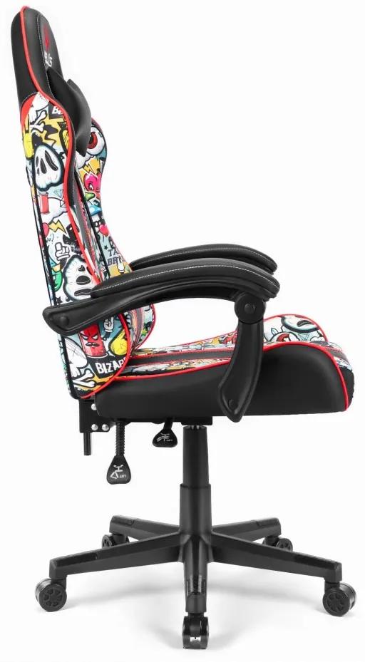 Herní židle HC-1005 Graffiti světlá barva