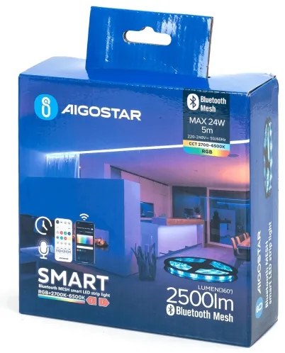 Aigostar - LED RGBW Pásek 5m MESH LED/24W/230V 2700-6500K + DO