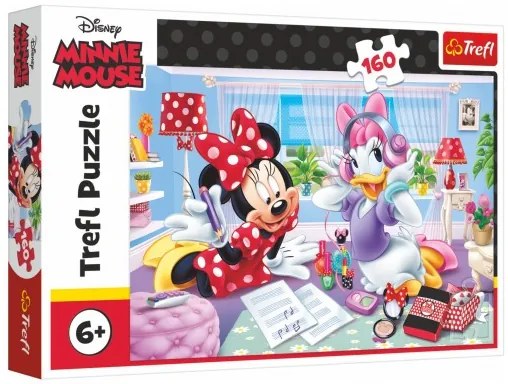 TREFL Puzzle Disney Minnie/Den s nejlepšími přáteli 160 dílků 41x27,5cm v krabici 29x19x4cm