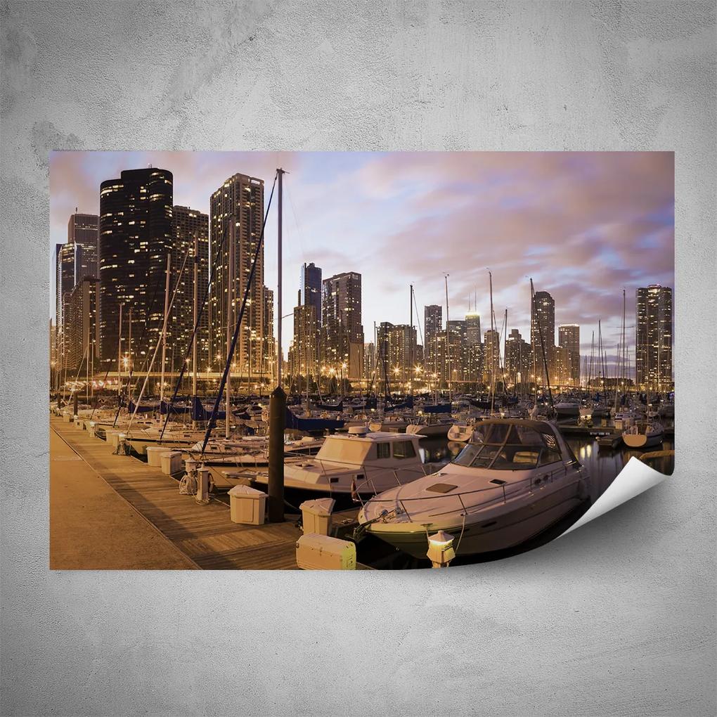 Plakát - Moderní městský přístav (60x40 cm) - PopyDesign