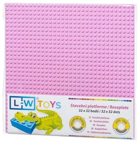 L-W Toys Základová deska 32x32 růžová