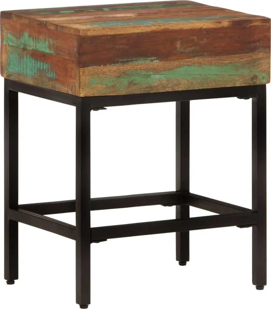 vidaXL Odkládací stolek 40 x 30 x 51 cm masivní recyklované dřevo [338473]