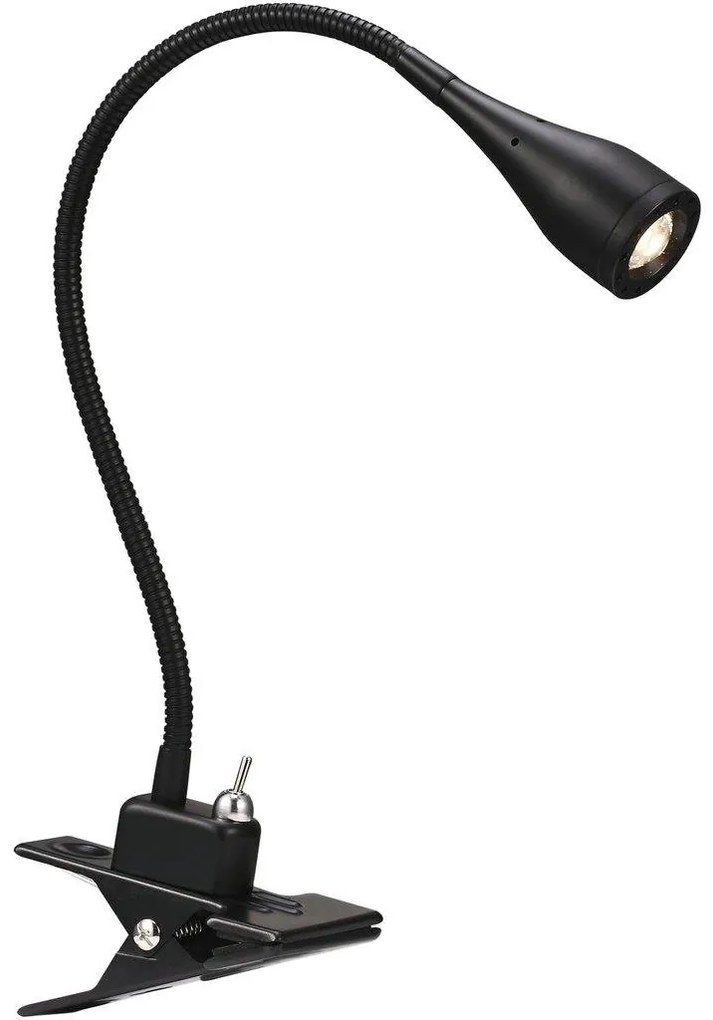 NOR 75582003 Lampa s klipem Mento 1x2,52W LED černá - NORDLUX