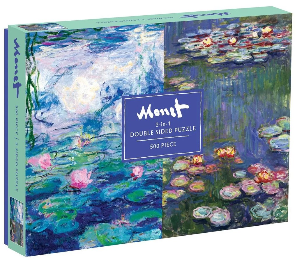 Galison oboustranné puzzle monet 500 dílků