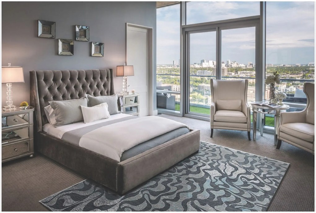Diamond Carpets India, Ručně vázaný kusový koberec Diamond DC-M1 Grey/aqua, 305x425, šedá, chodba / předsíň