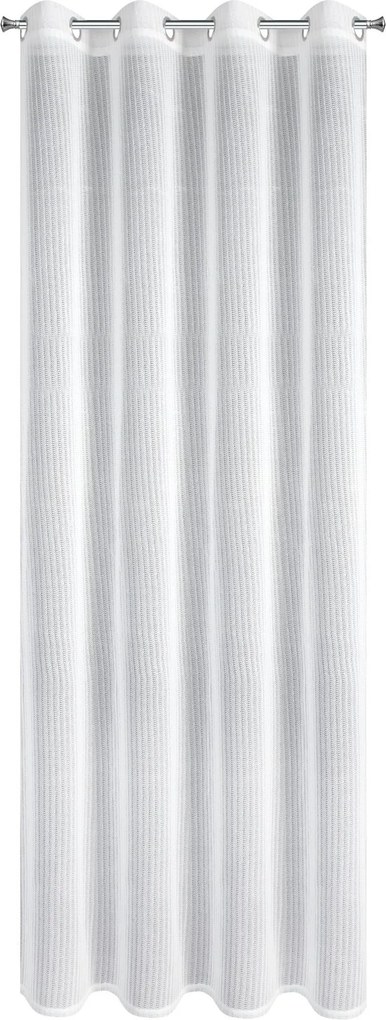 ZÁCLONA NA KROUŽCÍCH ADRI1 140X250 CM BÍLÁ