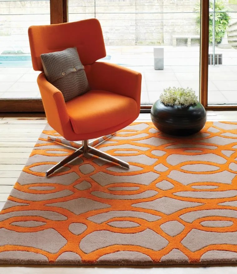 Oranžový koberec Blondie Wire Orange Rozměry: 160x230 cm
