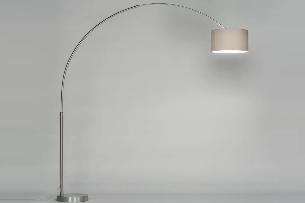 Stojací designová oblouková lampa Adamo Yersey