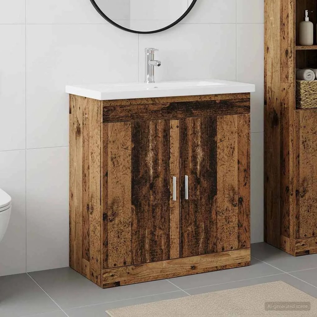 Sada koupelnového nábytku Staré dřevo 81 x 40 x 84,5 cm 3404364