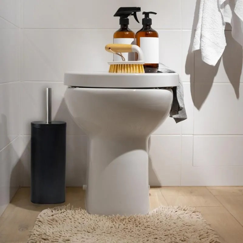 Erga Malavi, silikonový WC kartáč na postavení, černá, ERG-YKA-CH.MALAVI-BLK