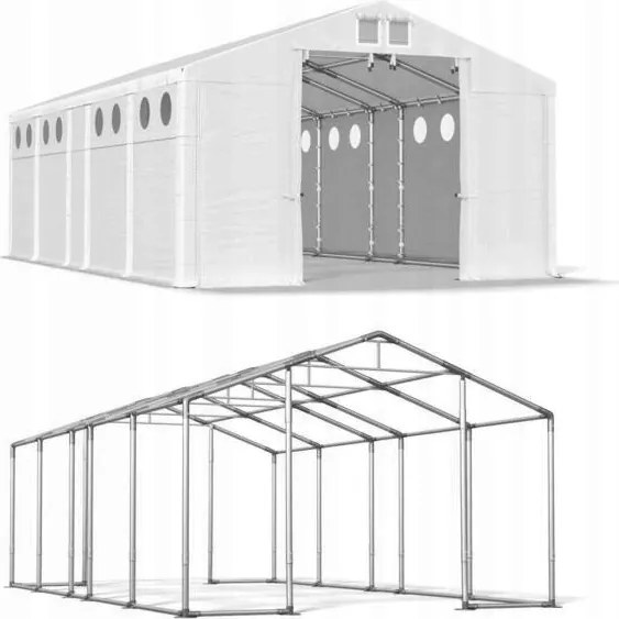 Dílenské stany 5x9 m [3 m] Pavilony Das 620 W