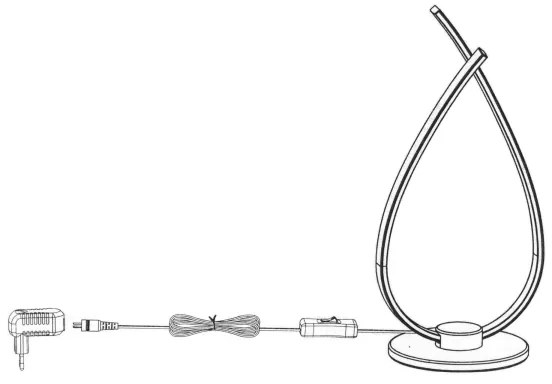 Eglo 31997 - LED stolní lampa RONCADE LED/14W/230V