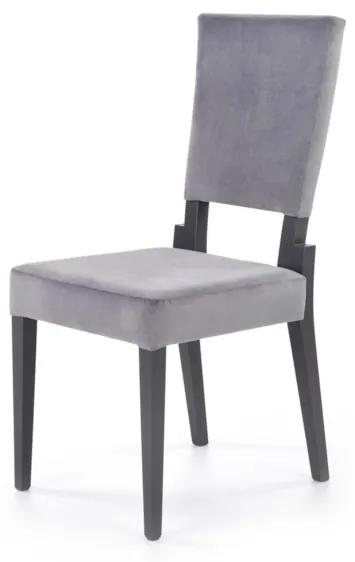 Jídelní židle SORBUS, 44x95x57, grafit/popel