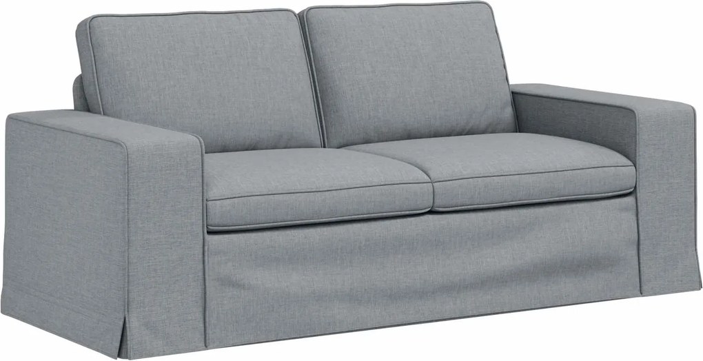 Set pohovek 2 ks Světle šedá textil 3407544