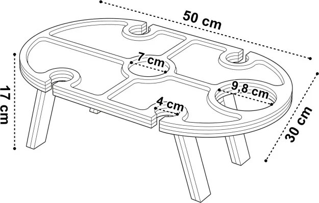 Servírovací deska DELIA bambusová
