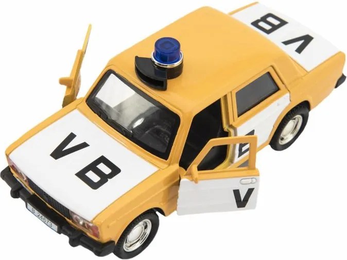 Retro policejní auto VB se světlem a zvukem